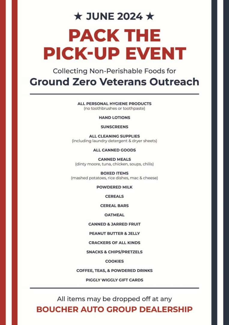 Pack the Pick-Up Event | Boucher Auto Group