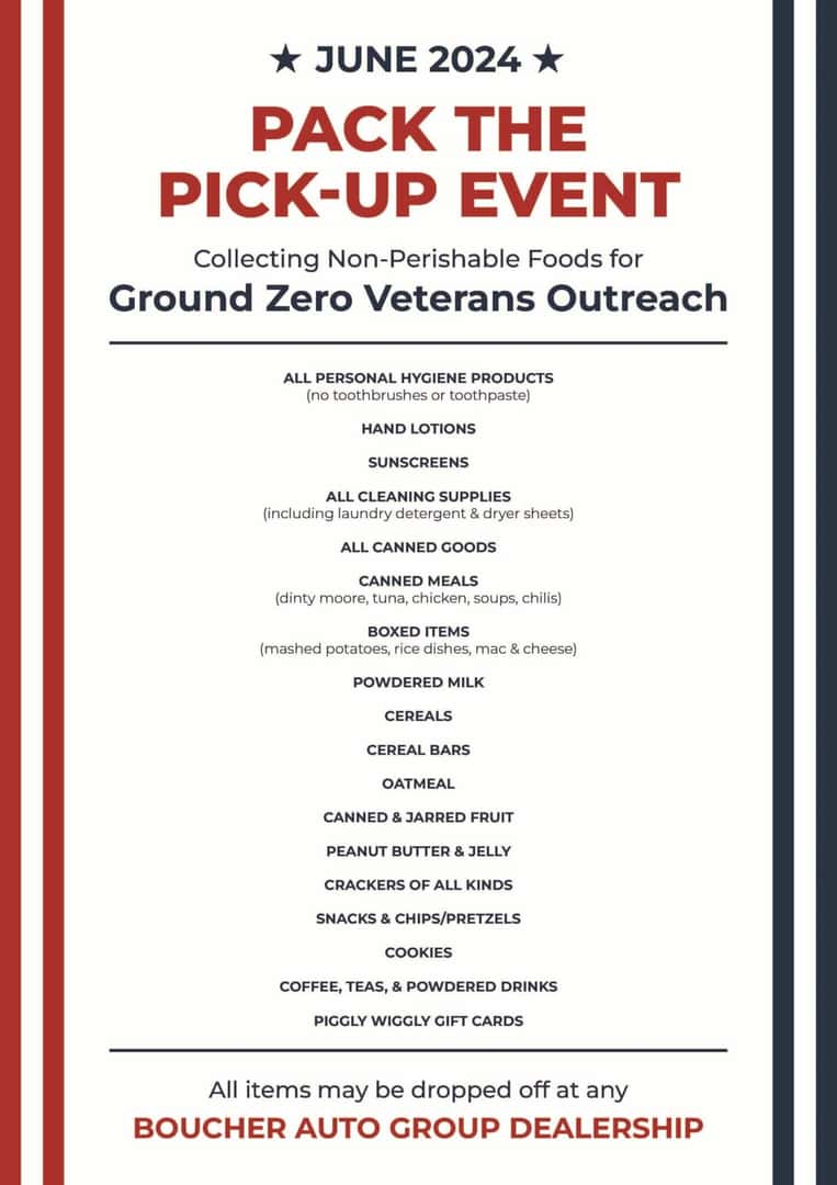 Pack the Pick-Up Event | Boucher Auto Group