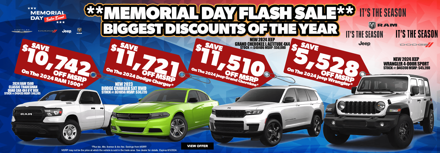 Jeep Memorial Day Sale 2024