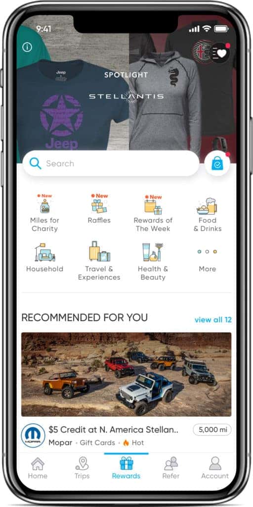 Stellantis Miles Program, Available on Jeep and Chrysler Models