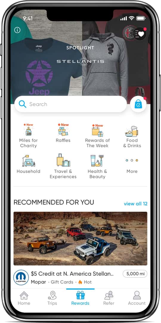 Stellantis Miles Program, Available on Jeep and Chrysler Models