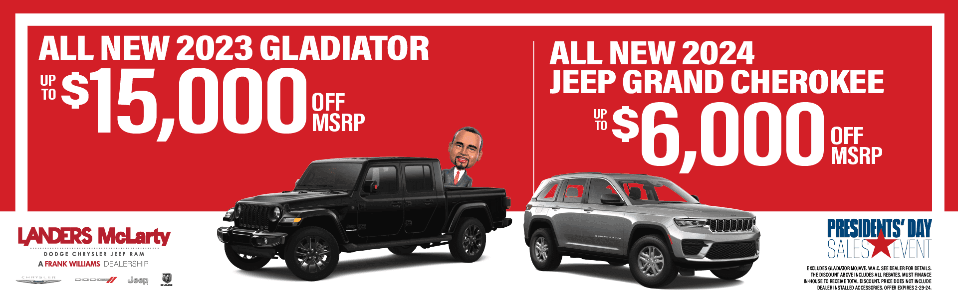 New Vehicle Incentives | Landers McLarty Dodge Chrysler Jeep Ram