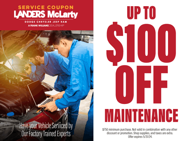 Service Coupons in Huntsville, AL | Landers McLarty Dodge Chrysler Jeep Ram