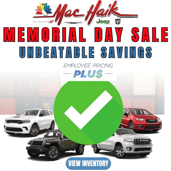 The Mac Haik Georgetown CDJR Memorial Day Sales Event! | Mac Haik Dodge ...