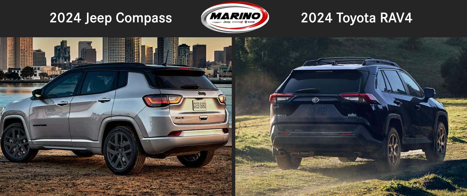 Three Reasons to Choose the 2024 Jeep Compass over the 2024 Toyota Rav4 ...