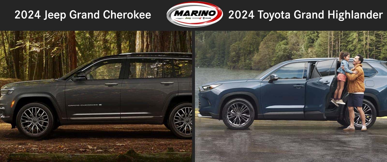 Full Comparison of the 2024 Jeep Grand Cherokee L vs the 2024 Toyota ...