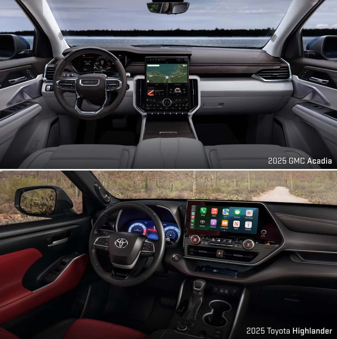 GMC Acadia Vs. Toyota Highlander: Compare Your Next SUV