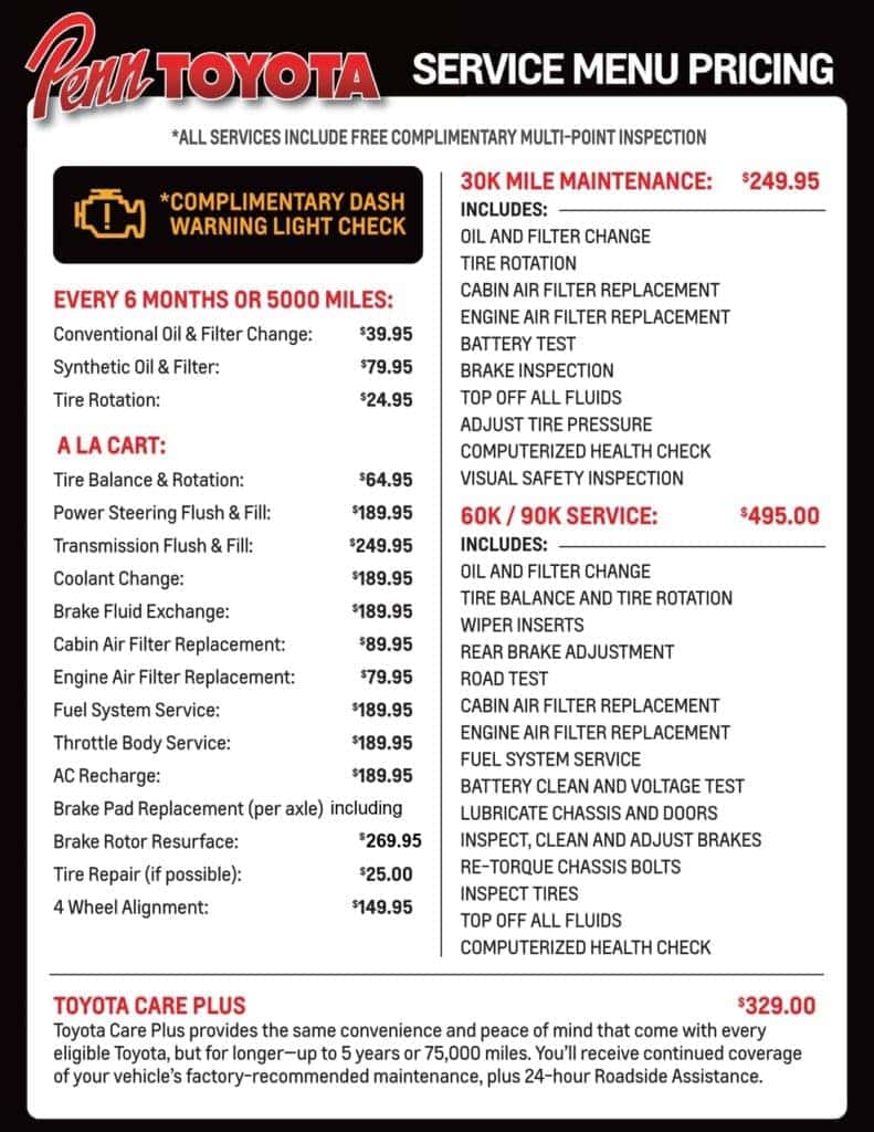 Service, Oil Change & Toyota Maintenance in Greenvale, NY